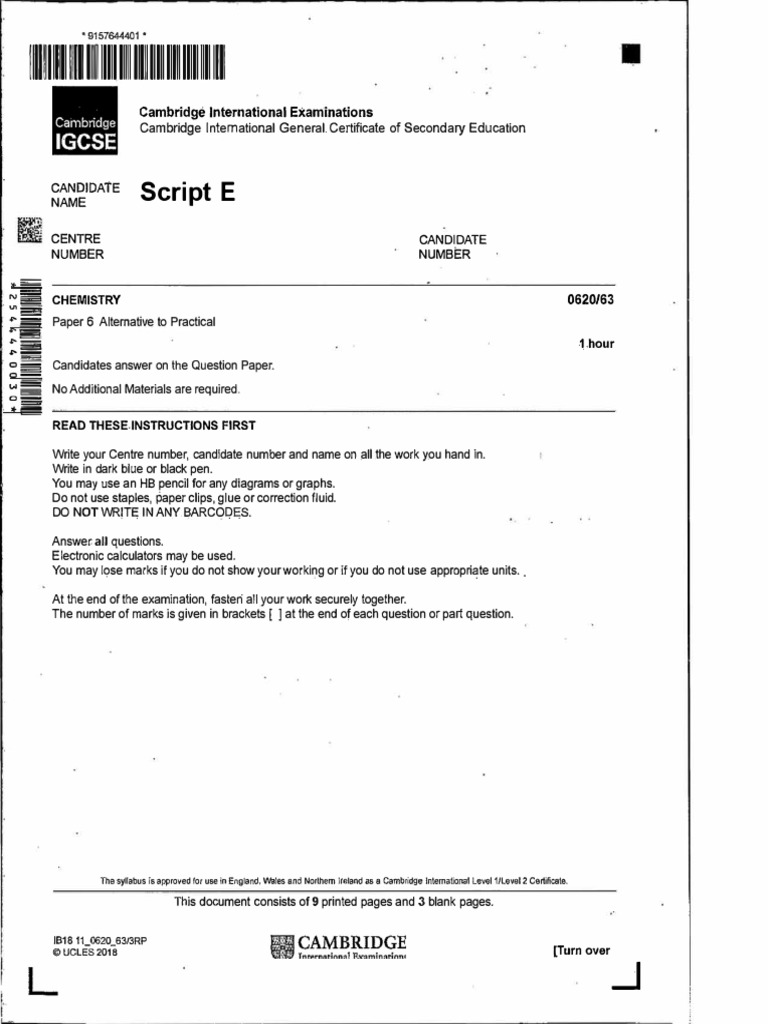 0620 Ext OTG Script+E P63 | PDF | Qualifications