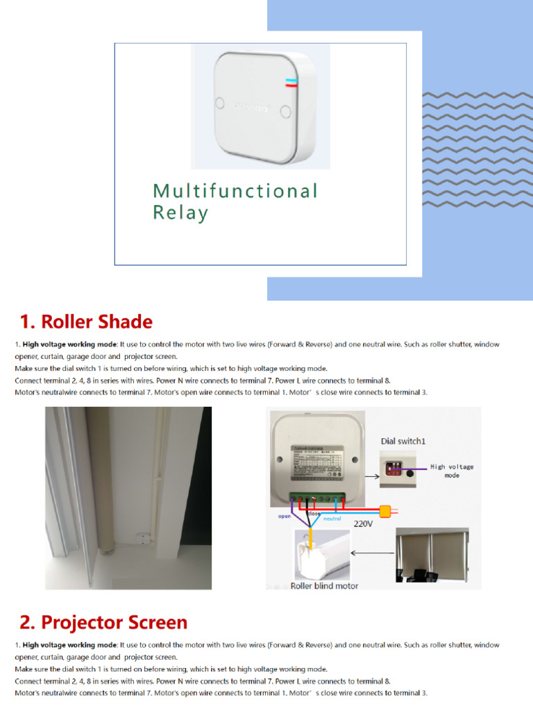 Installation Guide - Multifunctional Relay | PDF