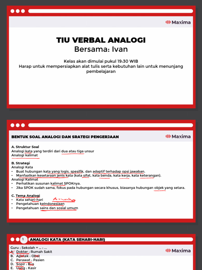 Pertemuan 3 TIU - Verbal Analogi | PDF
