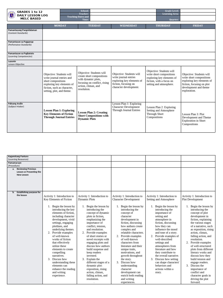 Week 5 | PDF | Plot (Narrative) | Narrative