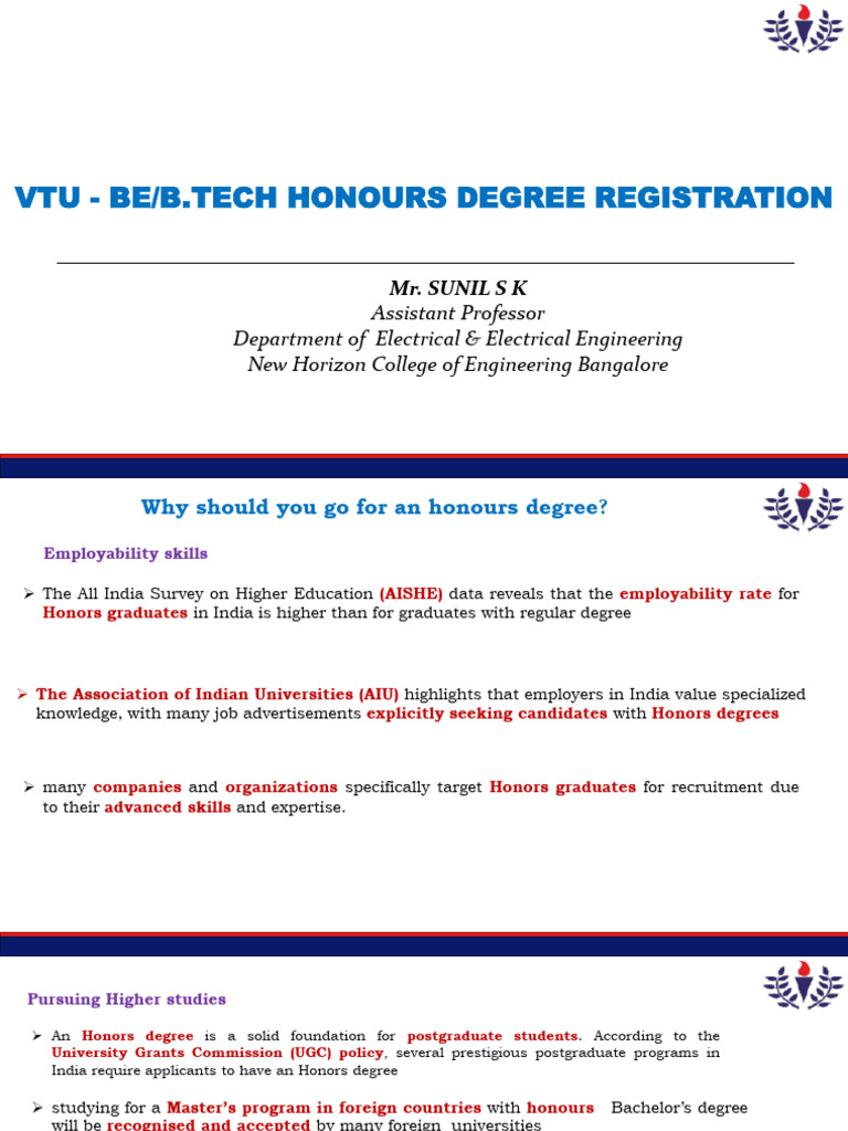 Honours Degree Regulations & Registration Details | PDF | Academic ...