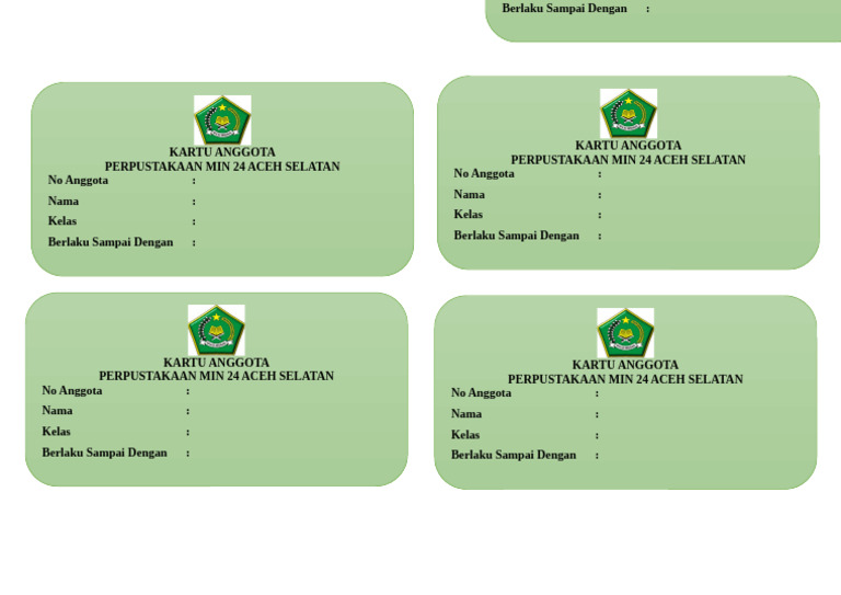 Kartu Anggota | PDF