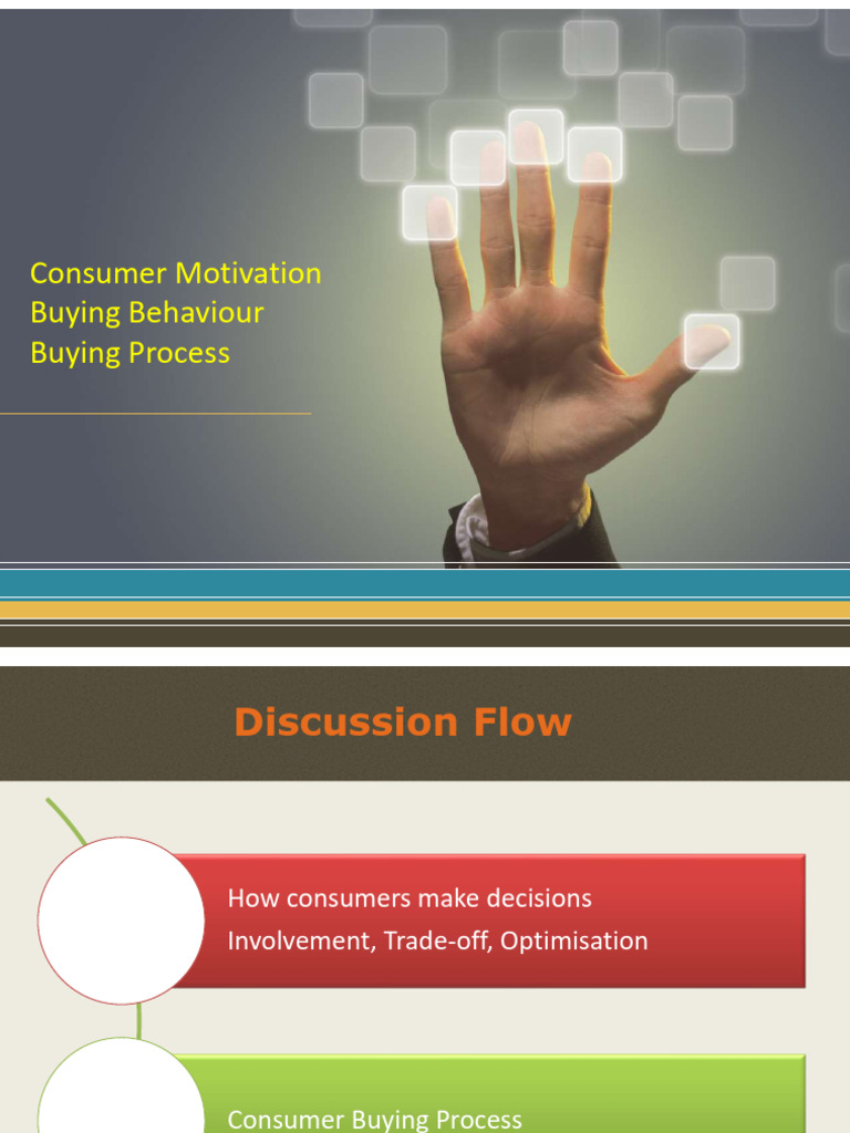 Consumer Motivation and Buying Process | PDF | Consumer Behaviour | Retail