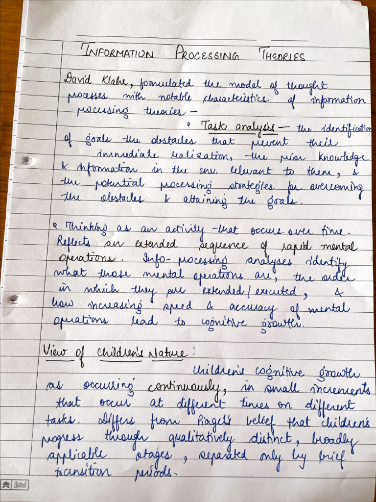 Information Processing TH | PDF