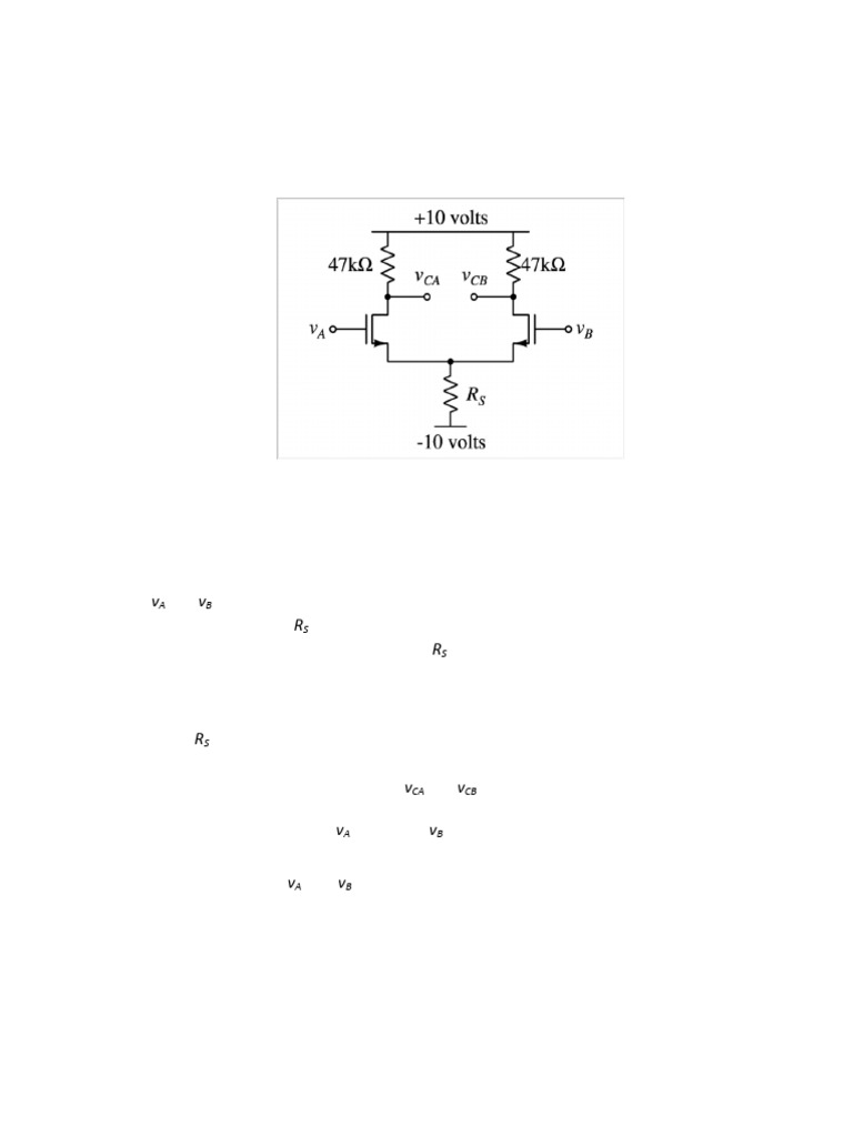 ELL304 Laboratory 4 Differential Circuits | PDF