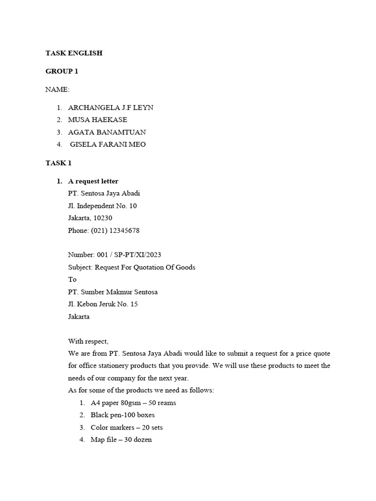 Task English Group 1 | PDF | Career & Growth