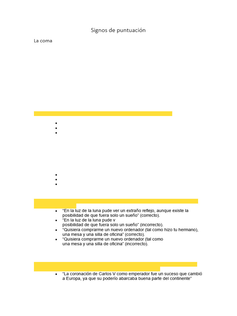 Reglas y Usos de la Coma en Español | PDF | Coma | Puntuación