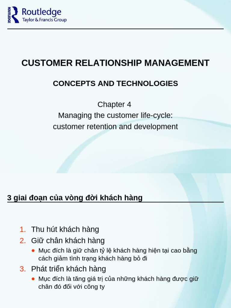 CRM- SLIDE-Chapter - 4 - bản dịch | PDF
