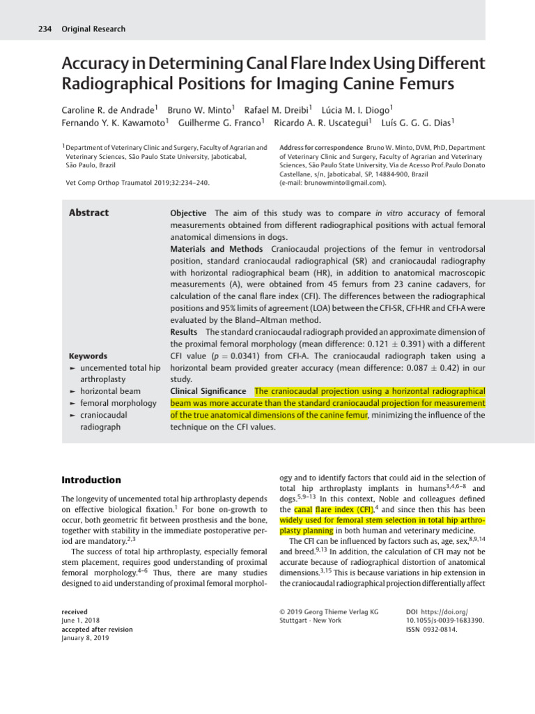 Accuracy in Determining Canal Flare Index Using Different ...