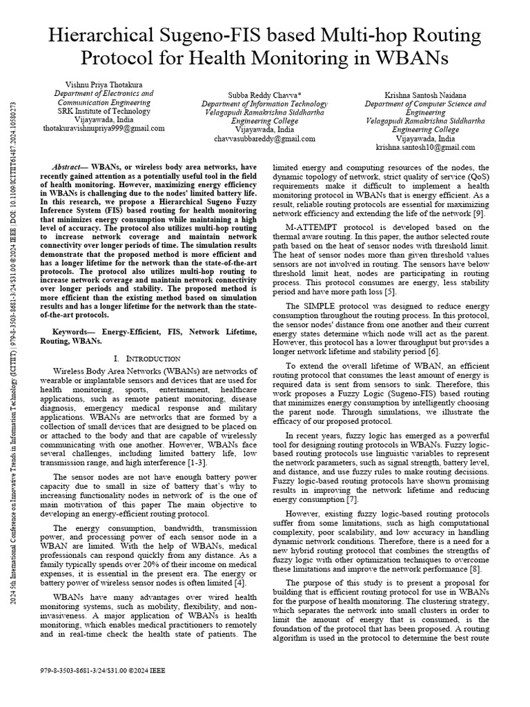 Conference Paper 3 - Hierarchical - Sugeno-FIS - Based - Multi-Hop - Routing - Protocol - For ...
