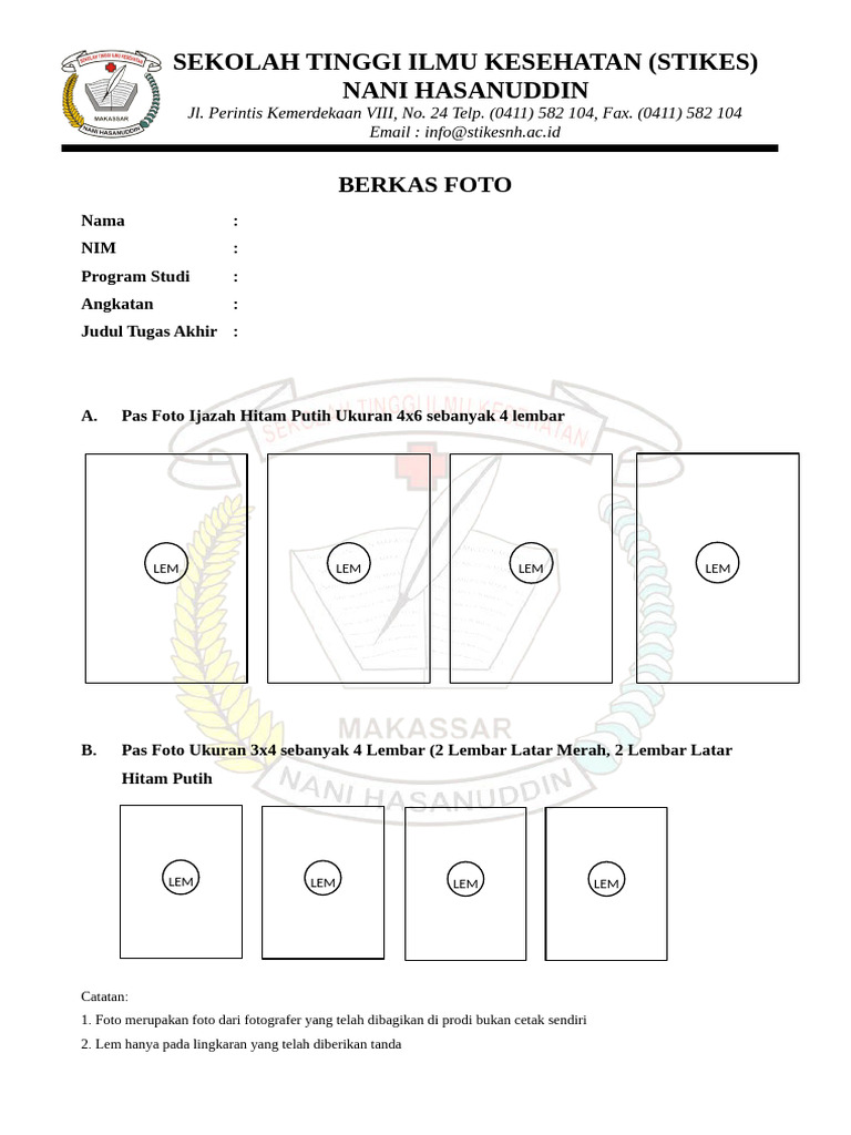 Format Berkas Foto | PDF