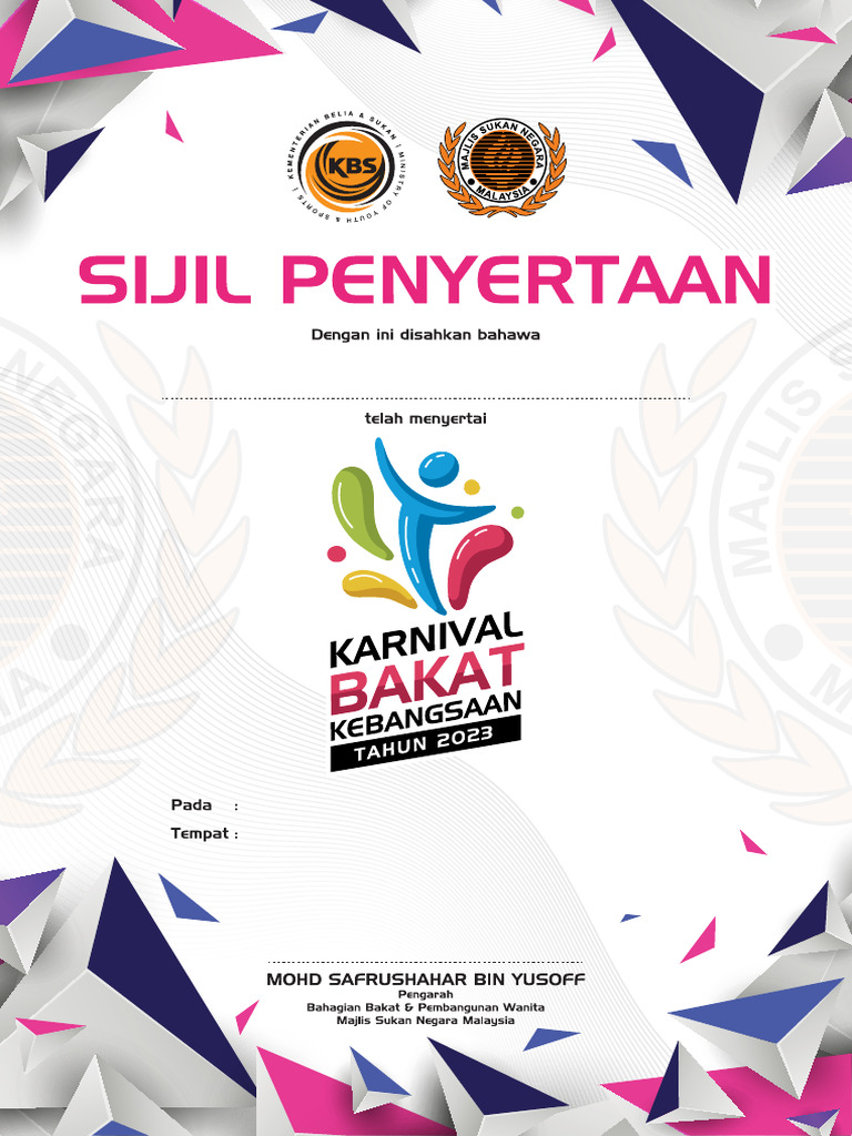 Sijil KBK - MSN - 2 | PDF