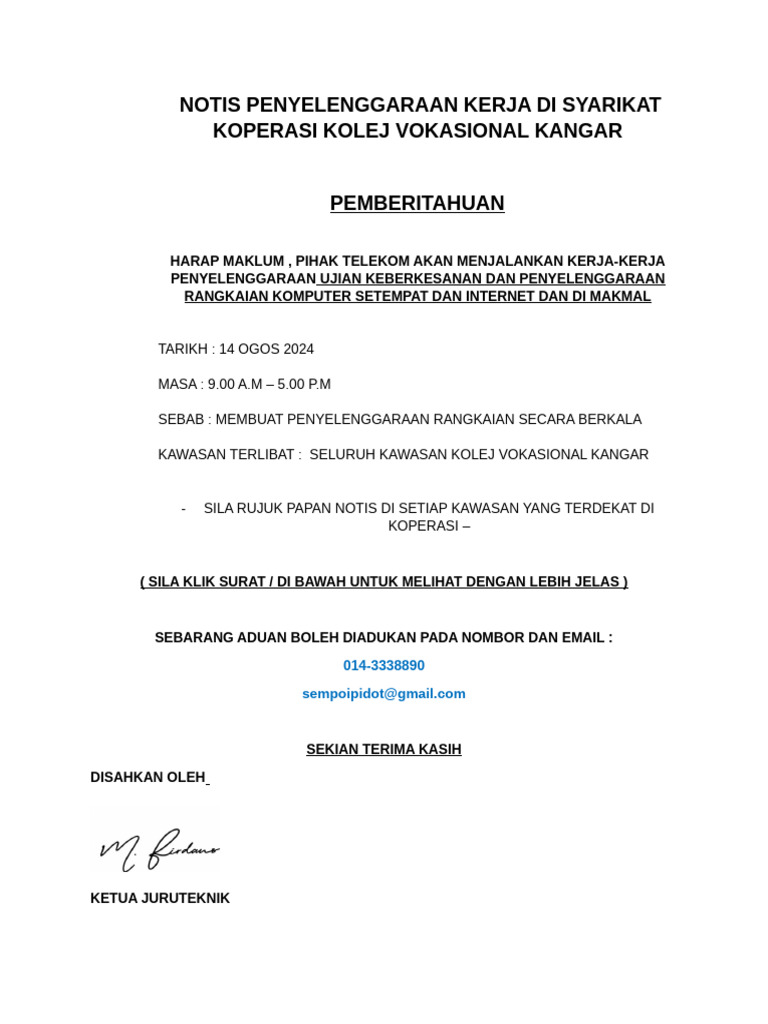 Firdaus Bazri Memo | PDF