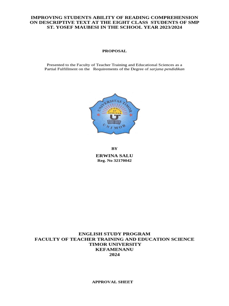 Proposal Baru - Doc Siap Print 9 Maret | PDF | Reading Comprehension ...