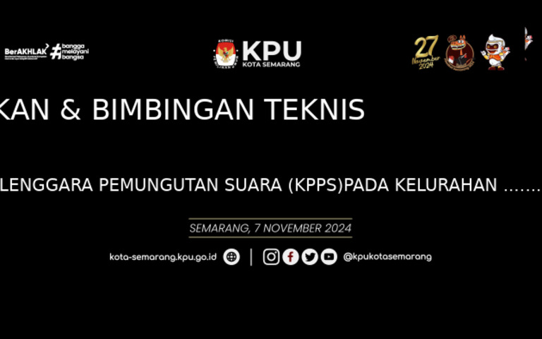 Desain Backdrop Pelantikan KPPS | PDF | Seni | Teknologi & Rekayasa