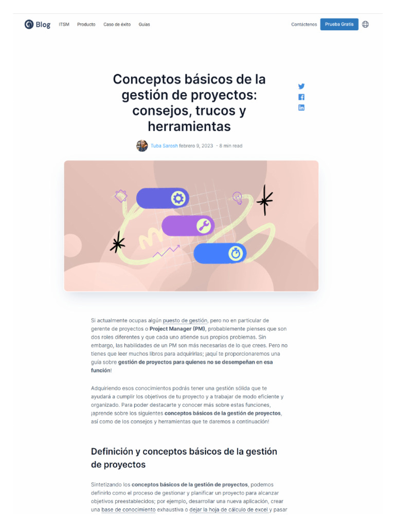 1L - DAP - UA1 - SM - EW - Conceptos Básicos de La Gestión de Proyectos. Consejos, Trucos y ...