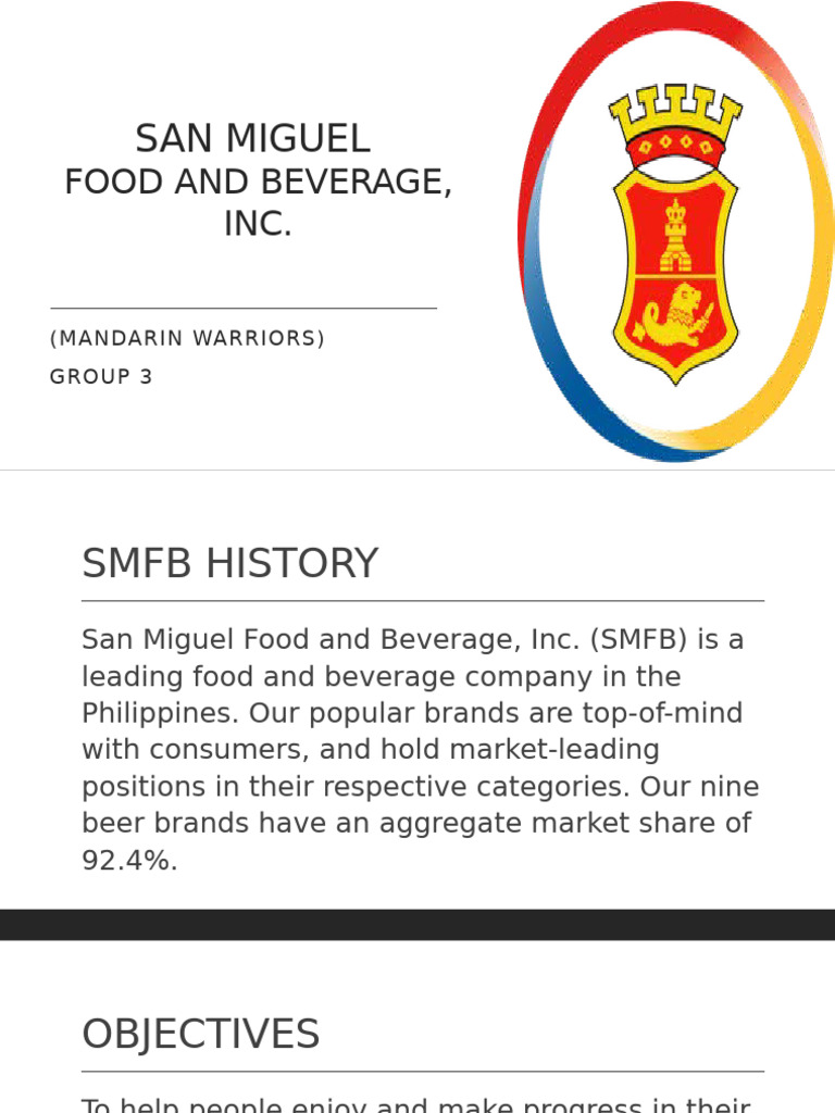 Smfb Finals Draft | PDF | Brand | San Miguel Corporation
