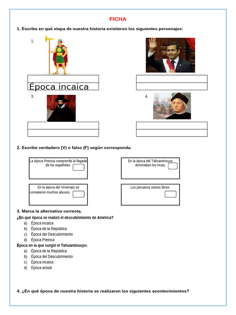 Personajes Clave en la Historia del Perú | PDF