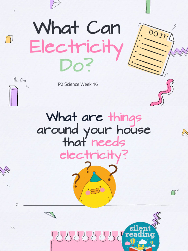 P2 Science Week 16 What Can Electricity Do | PDF | Electricity ...