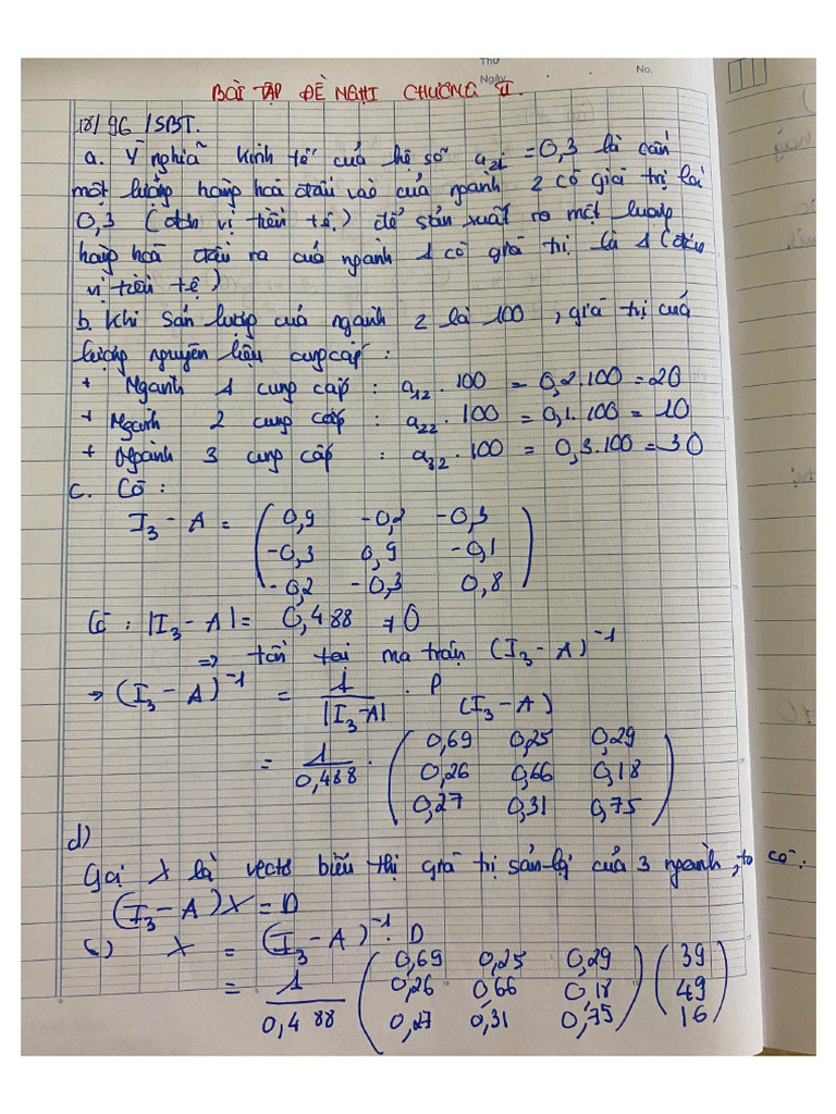 BT 2-Toán Kinh Tế Quản Trị-Nguyễn Thị Bích Trân-31241026043-NH0002.. | PDF