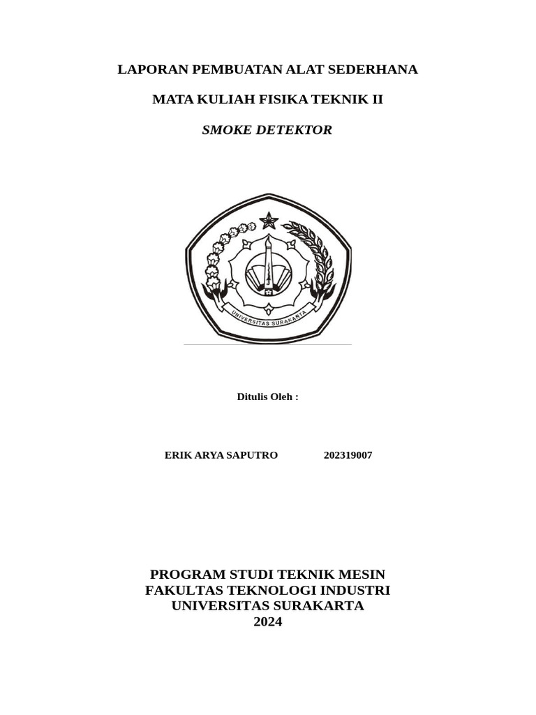 Alat Sensor Asap | PDF