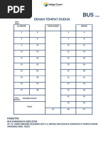Denah BUS Seat 50, 44, 46, 40, 42 Seat | PDF