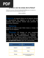 Características Del Espacio Físico | PDF