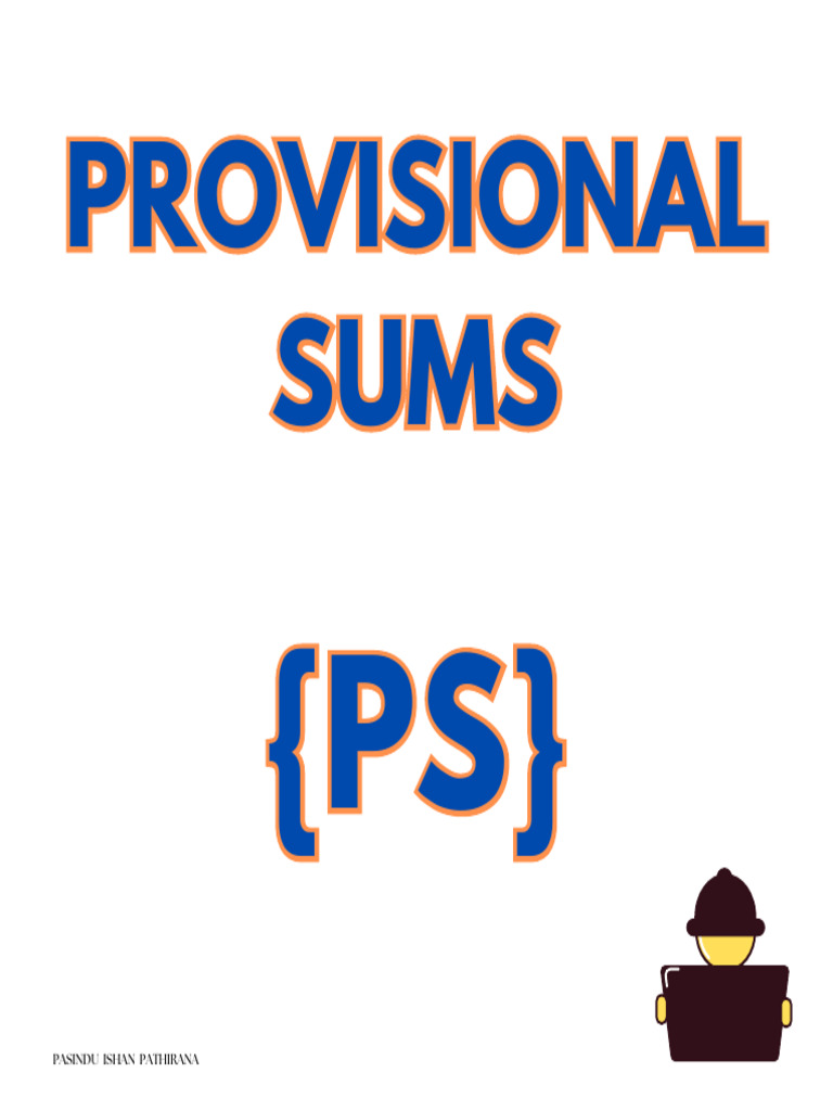 Provisional Sums | PDF