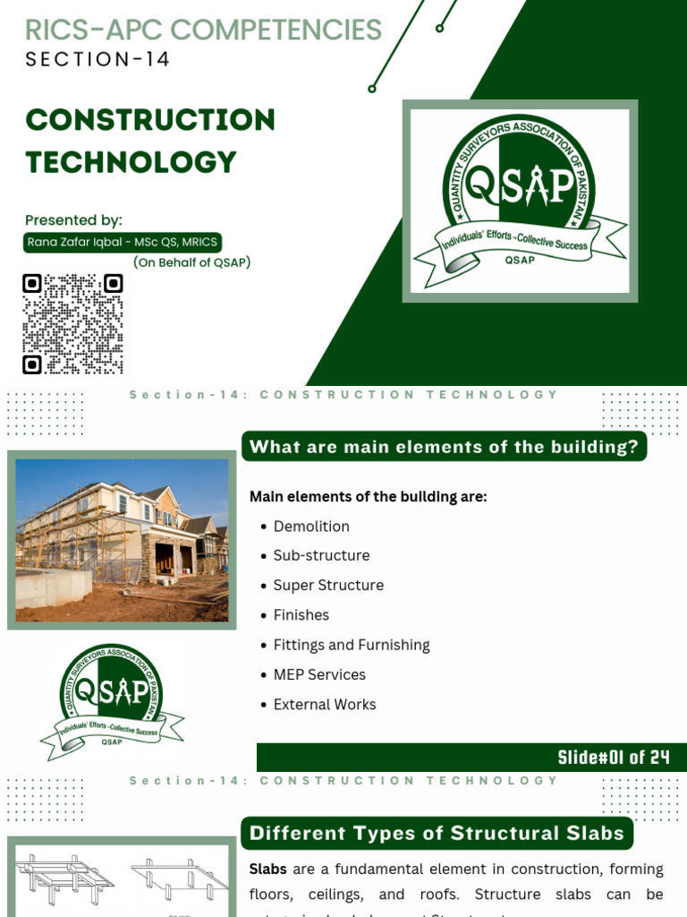 Rics Apc - Construction Technology | PDF | Foundation (Engineering) | Duct (Flow)