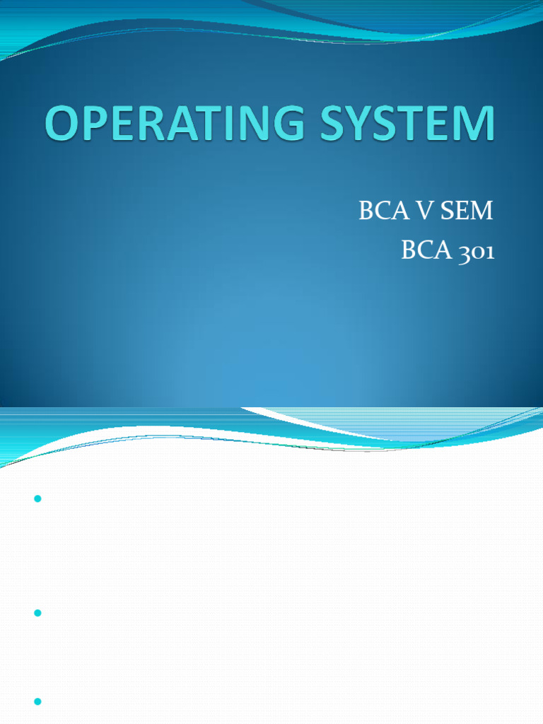 Unit 1 Part 1 Operating System | PDF | Operating System | Computer Data Storage