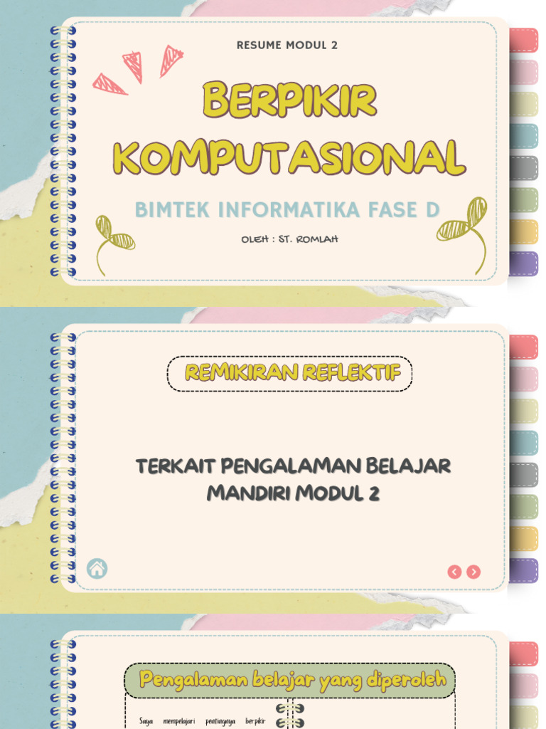 2.1 Resume Ola Modul 2 Bimtek Informatika | PDF
