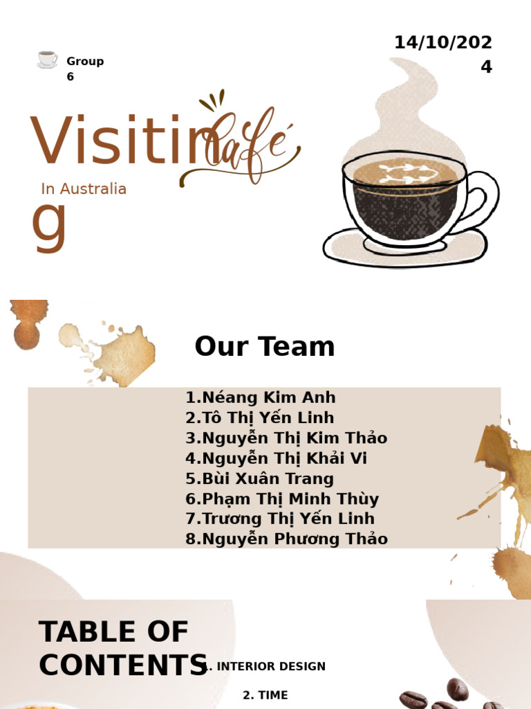 Group6 Visiting Cafe | PDF | Coffee | Coffeehouse