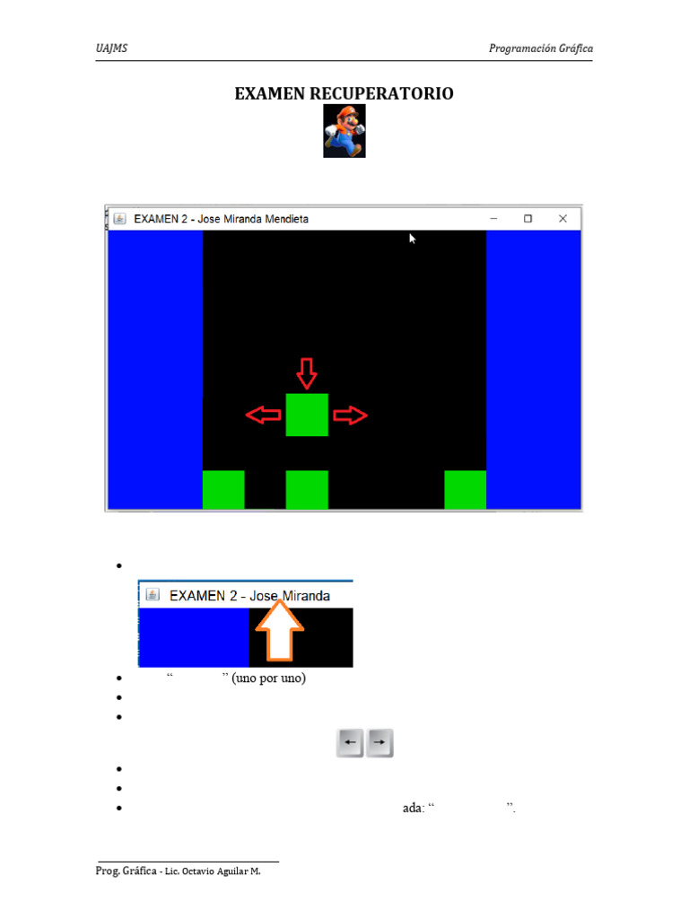Examen Java OpenGL: Cuadrados Dinámicos | PDF | Métodos y materiales de ...