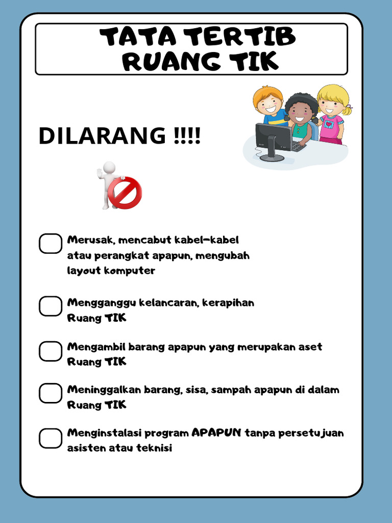 Tata Tertib Ruang Tik-2 | PDF