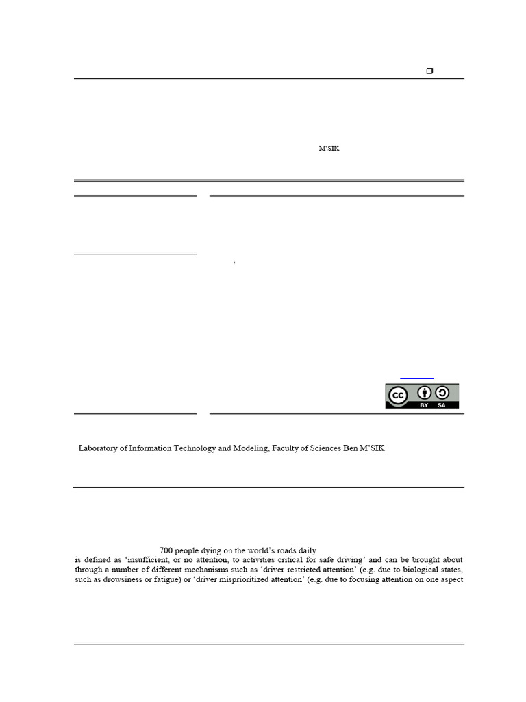 Driver Inattention Detection System Using Multi-Task Cascaded Convolutional Networks | PDF ...