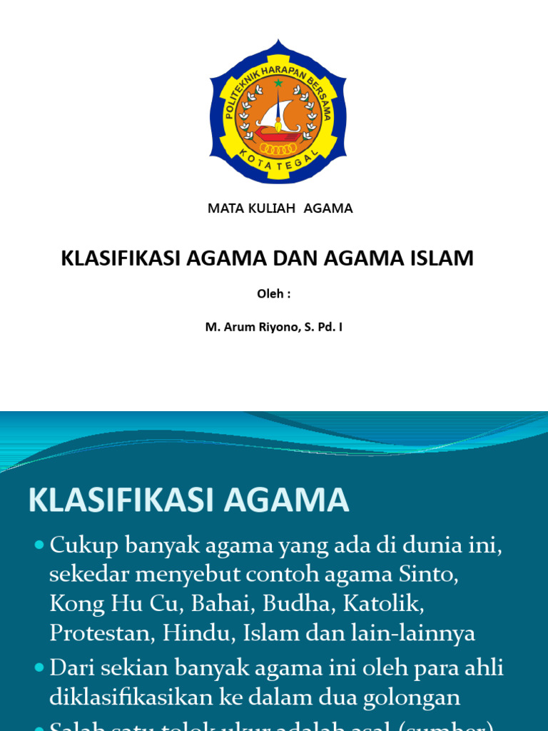 04 Klasifikasi Agama Dan Agama Islam | PDF | Filsafat | Sains & Matematika