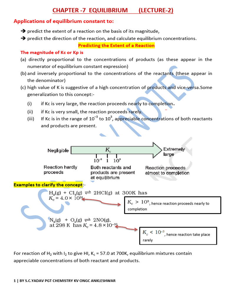 L 2 Equilibrium | PDF | Chemical Equilibrium | Chemical Reactions