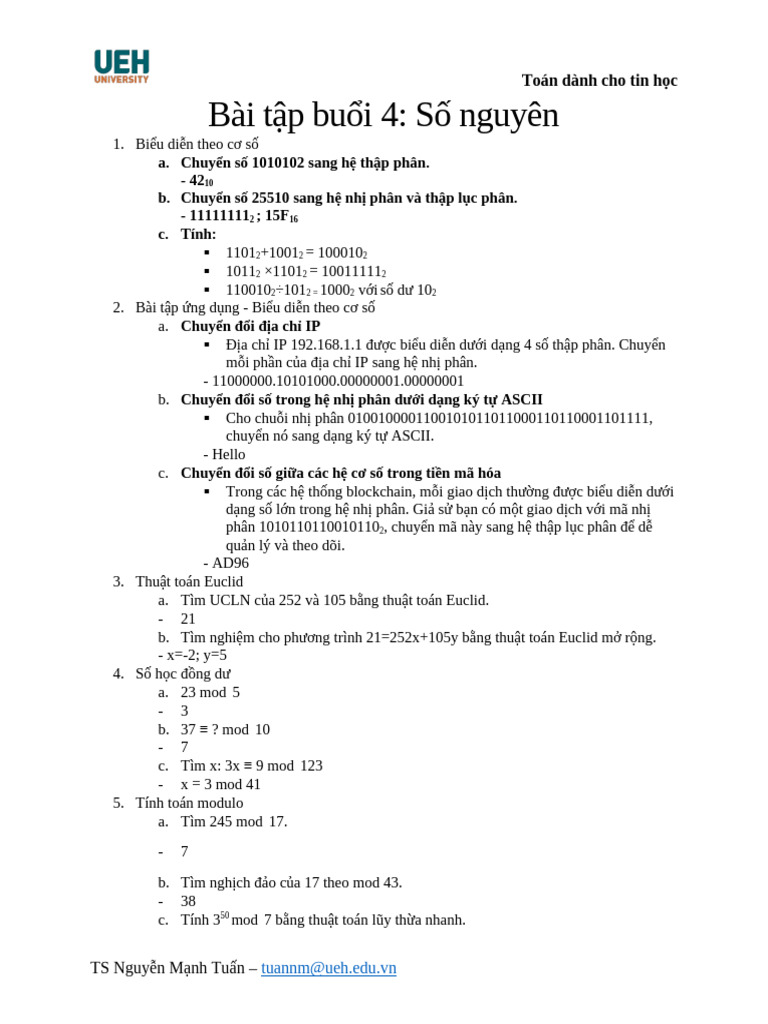 Toan Tin Buoi4 | PDF