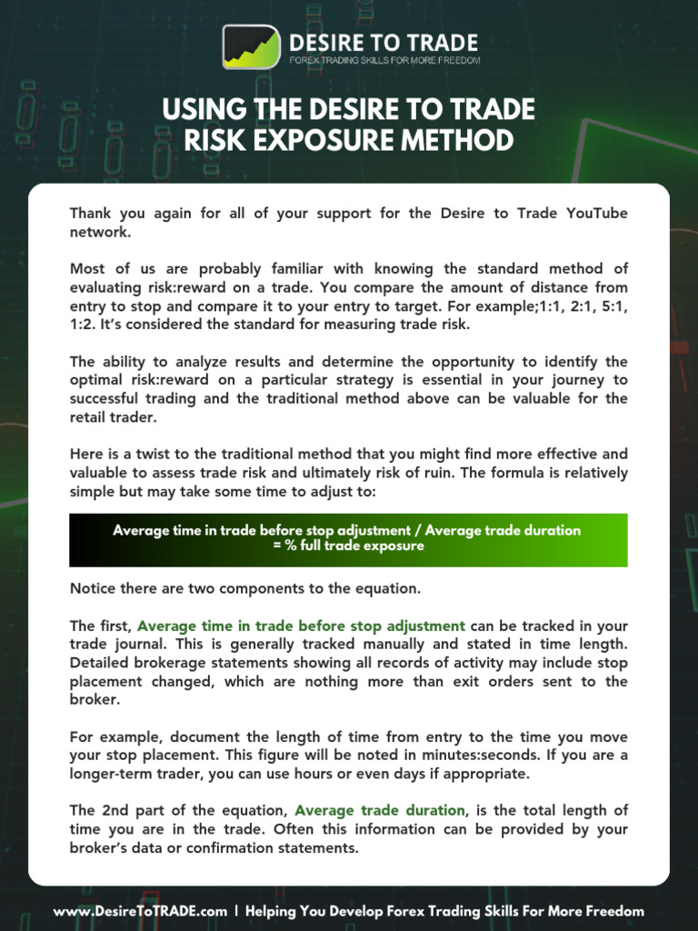 Using The DTT Risk Exposure Method | PDF | Exposure (Photography) | Risk