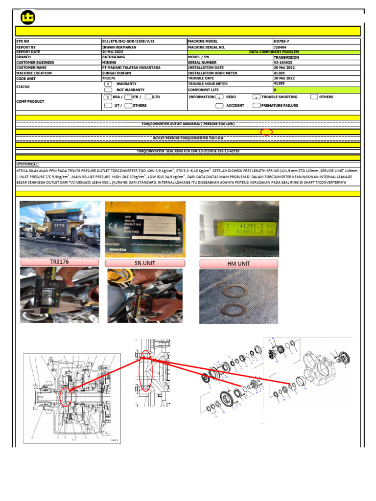 Etr Presure Outlet Too Low TR3176 | PDF