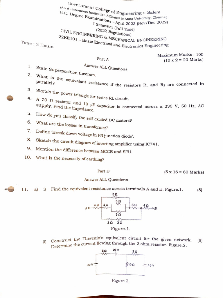 Other Departments Question Papers | PDF