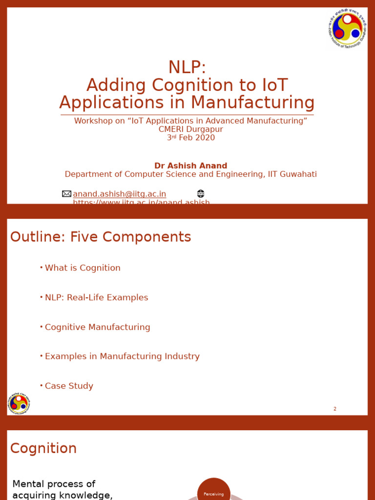 Cognitive Manufacturing | PDF | Internet Of Things | Analytics