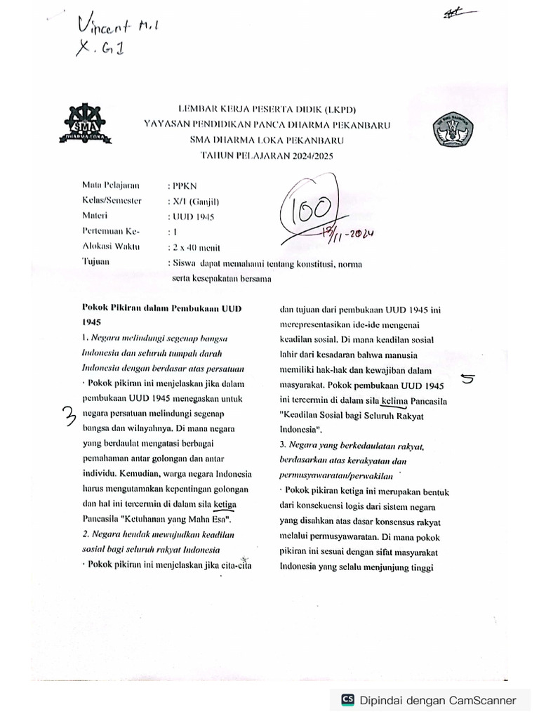 LKPD PKN Vincent X.1 | PDF