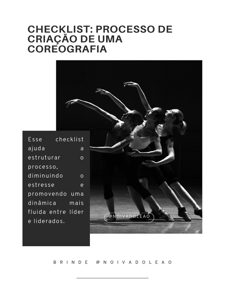 Checklist Completo para Criar Coreografia | PDF | Autoajuda