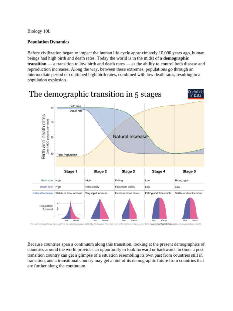 Demographic Transitions and Impacts | PDF | Population | Demography