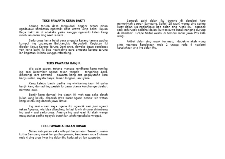Teks Pawarta | PDF