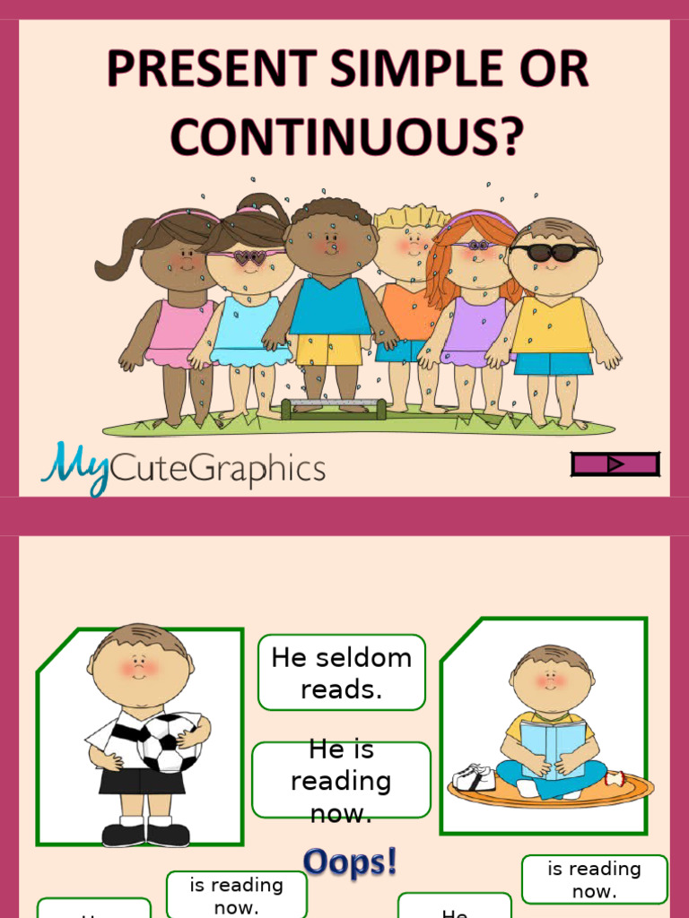 Present Simple Continuous Activities Promoting Classroom Dynamics Group ...