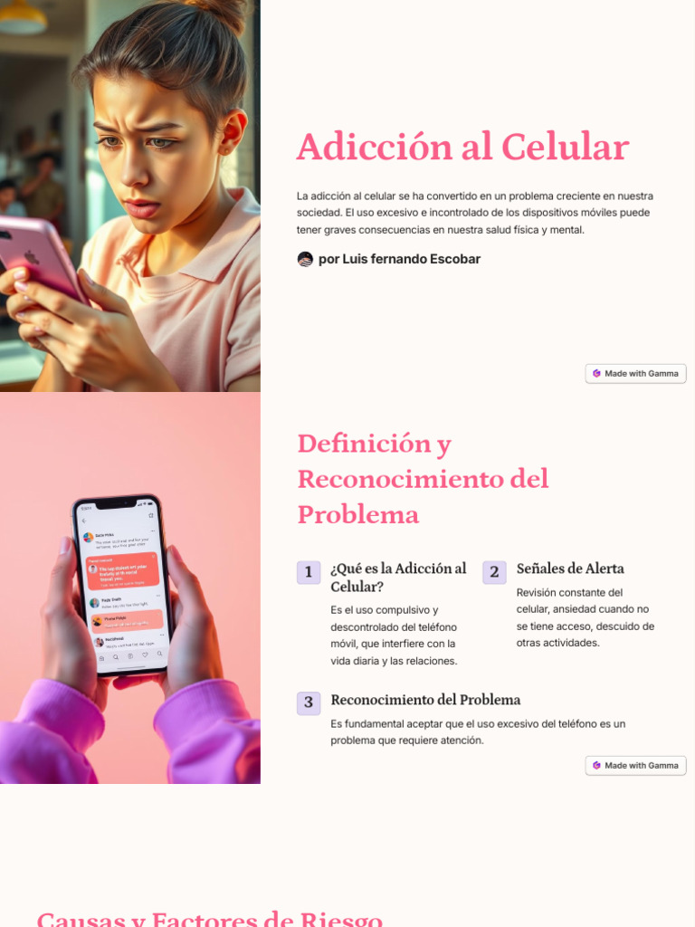 Adiccion Al Celular | PDF | Teléfonos móviles | Ansiedad