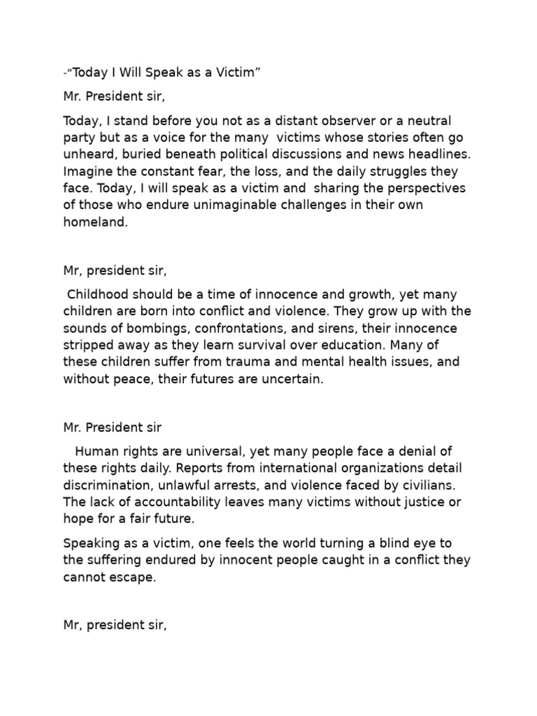 Speech | PDF