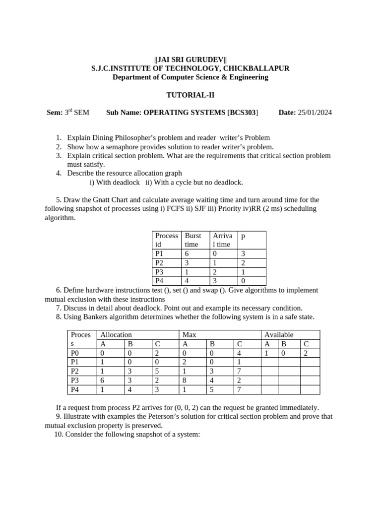 Updated Ostut 2 | PDF | Scheduling (Computing) | Algorithms